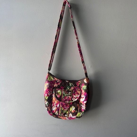 Vera Bradley | Bags | Vera Bradley Quilted Floral Crossbody Bag English ...
